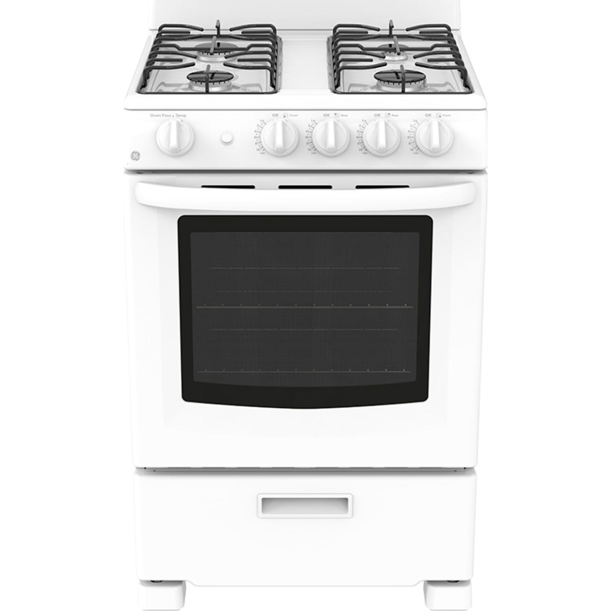 GE 24" Gas Slide-In Range with Storage Drawer White - JCGAS300DMWW ...